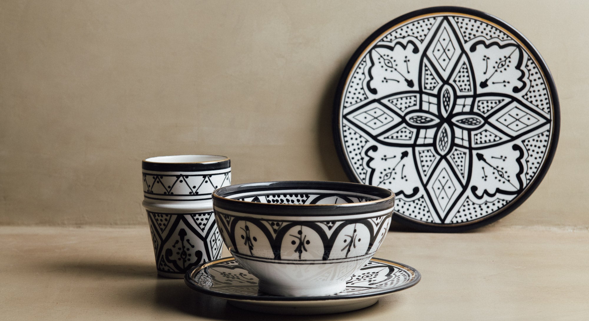 Authentic Moroccan Dinnerware | Handcrafted Plates, Bowls & Platters ...